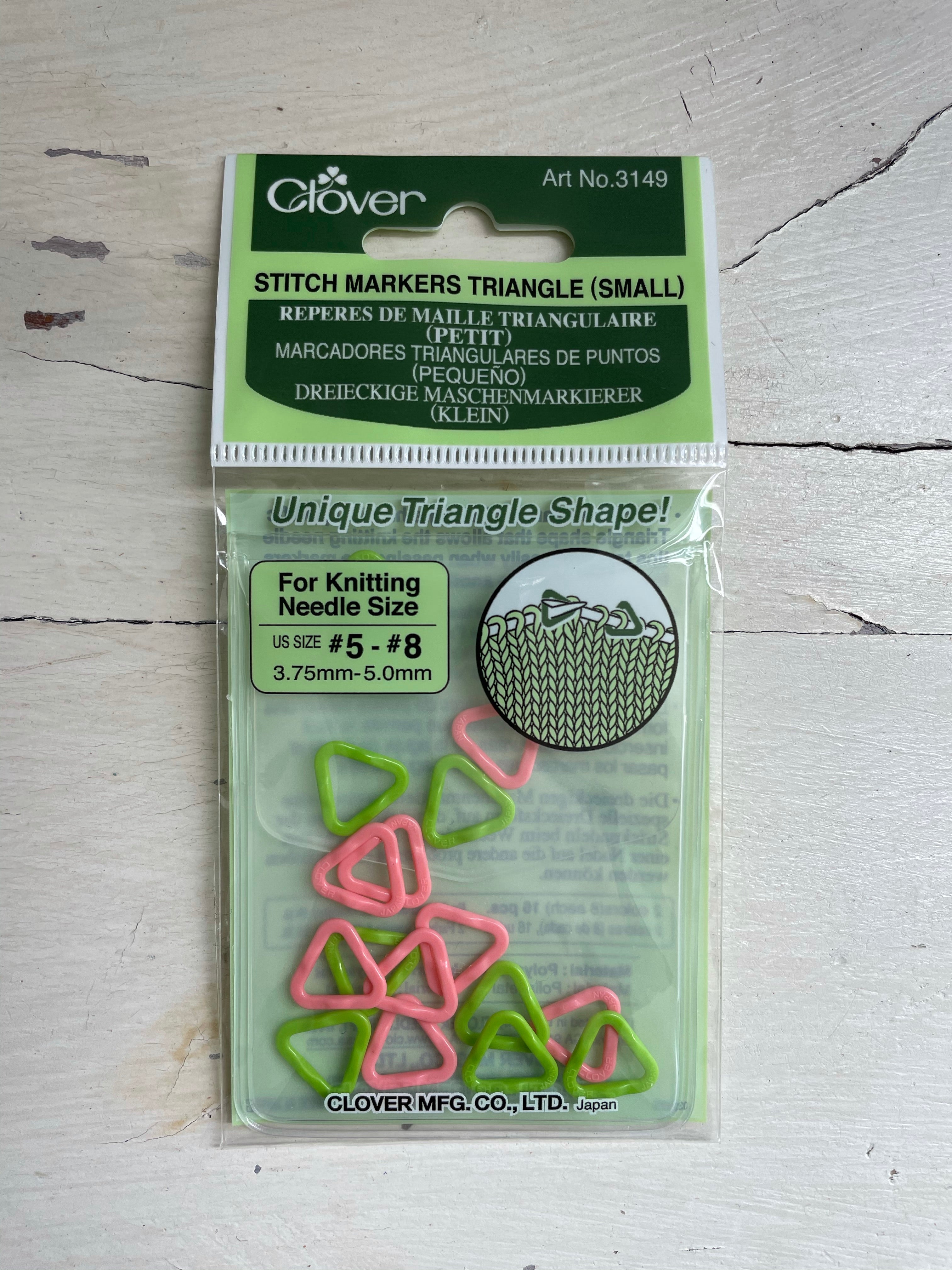 Clover Triangle Stitch Markers– Jennifer Knits